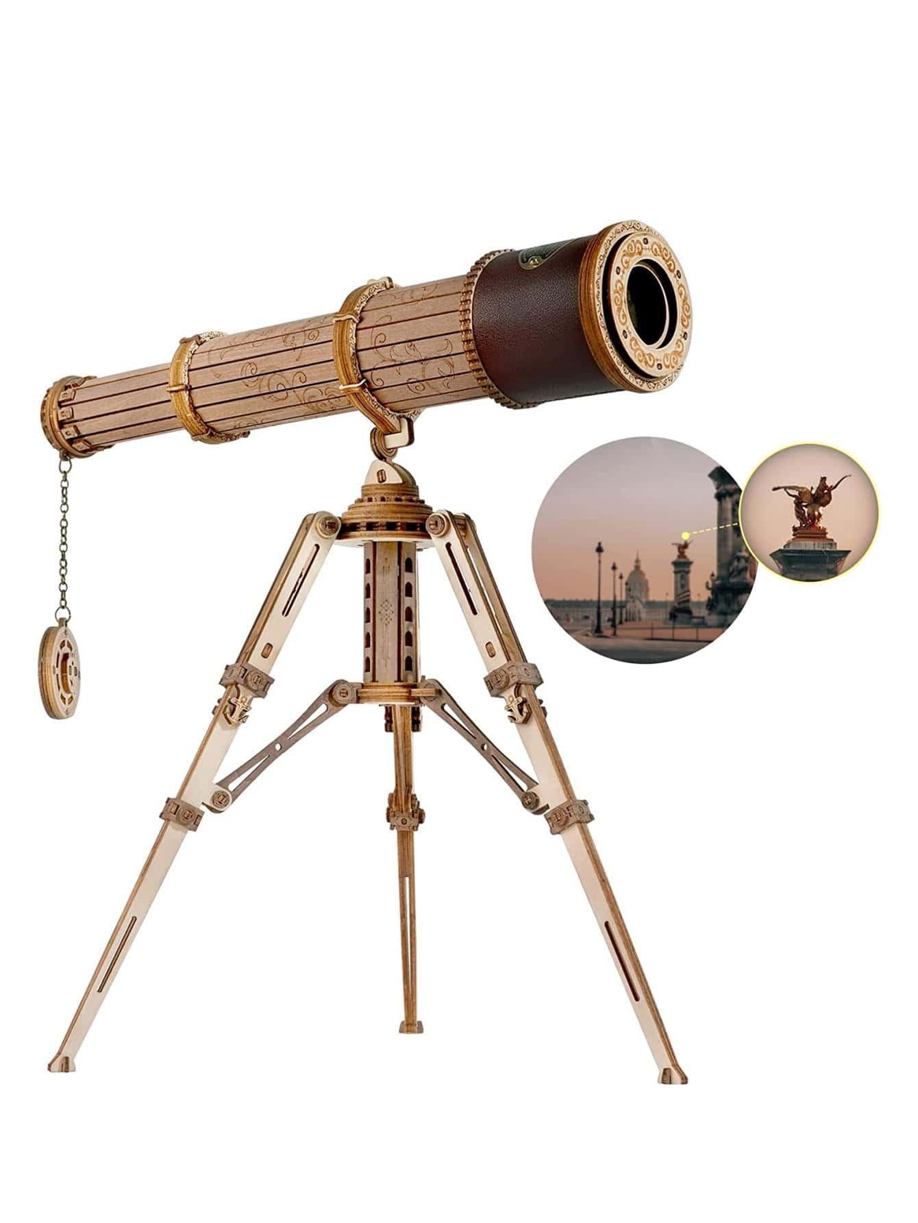 Robotime ROKR Monocular Telescope 3D Wooden Puzzle Craft Kits to ...