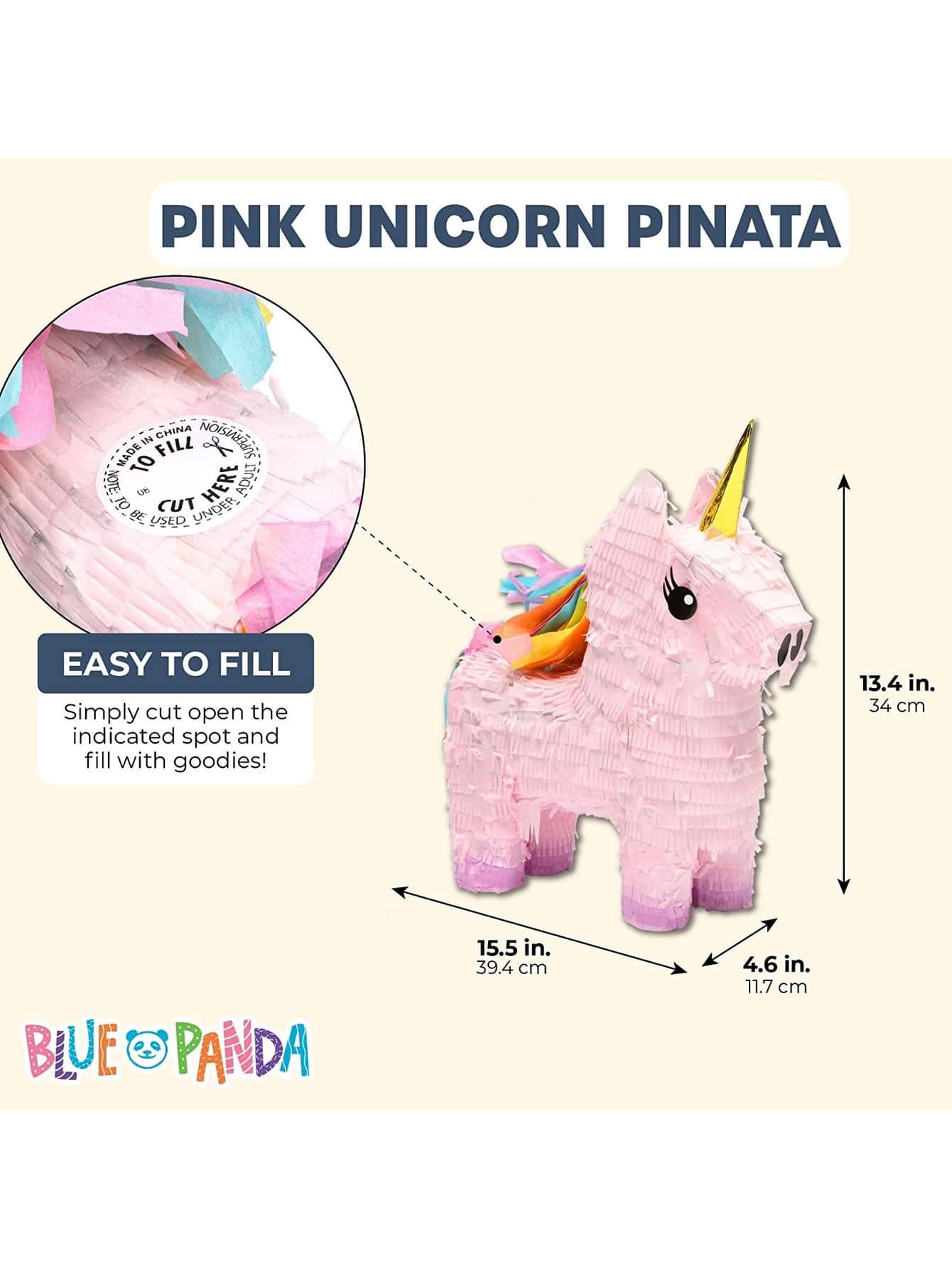 Small Pink And Purple Unicorn Pinata For Girls Birthday Party Supplies ...