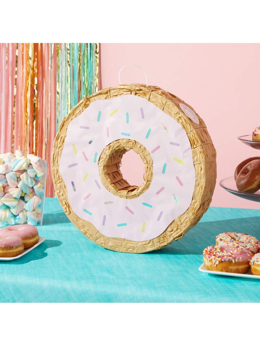 Small Pink Donut Pinata For Two Sweet Birthday Party Decorations, Baby ...