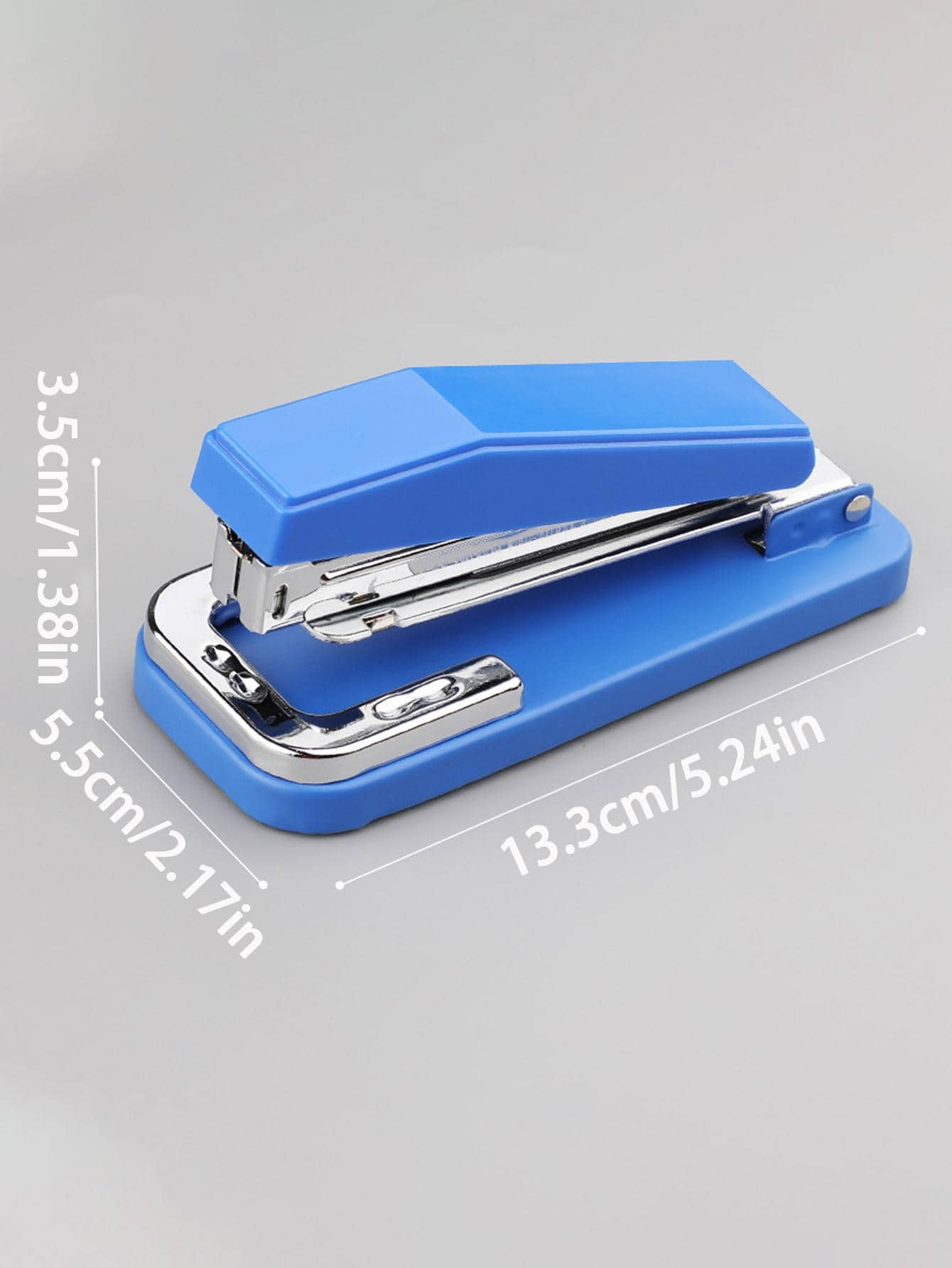 1pc Solid Color Stapler, Basic Rotatable Stapler For Office, School ...