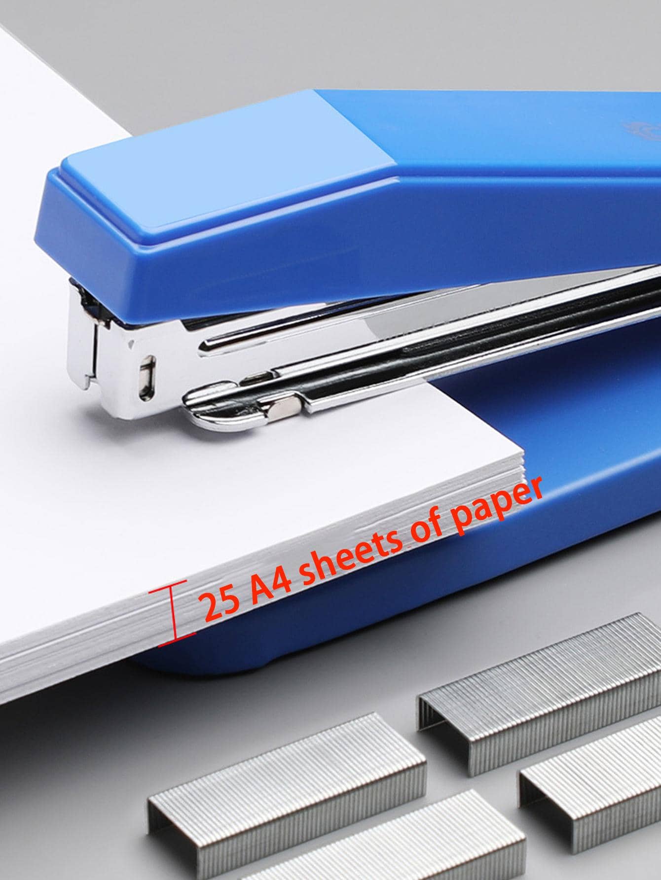 1pc Solid Color Stapler, Basic Rotatable Stapler For Office, School ...