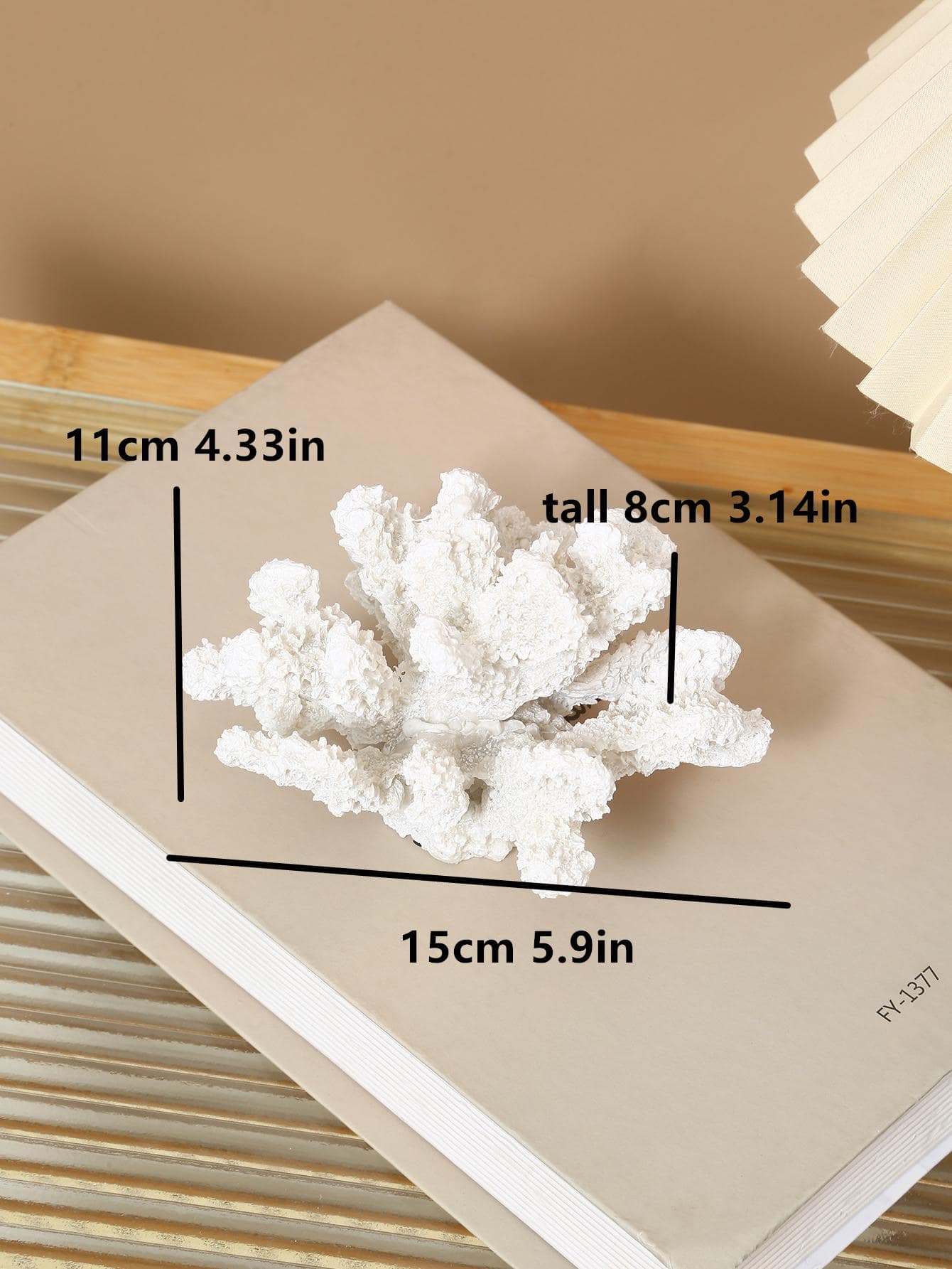 1pc Porcelain Decoration Craft, Creative Solid Color Coral Design ...