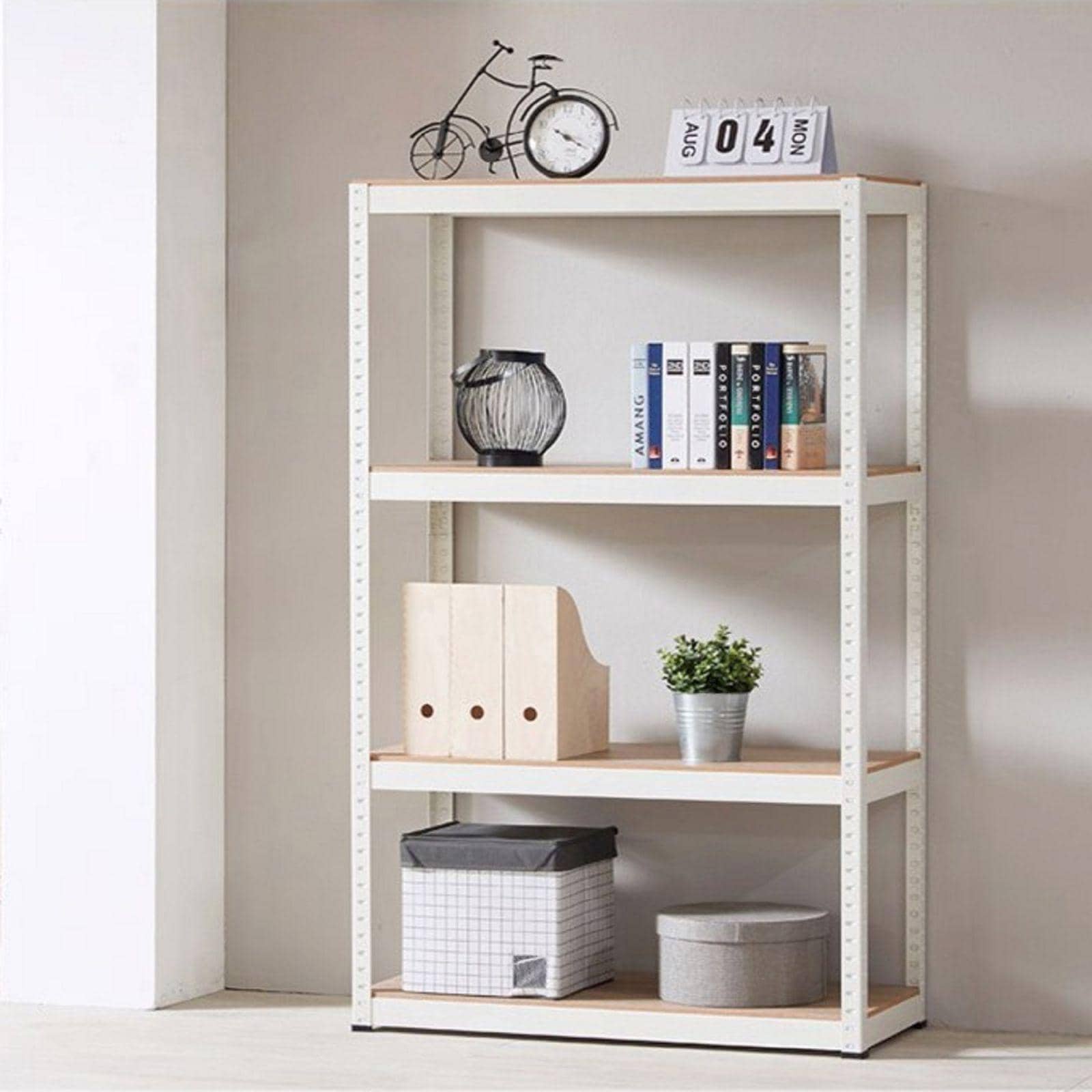 4-Tier Multipurpose Shelf Display Rack, adjustable Fixed Height, Large ...
