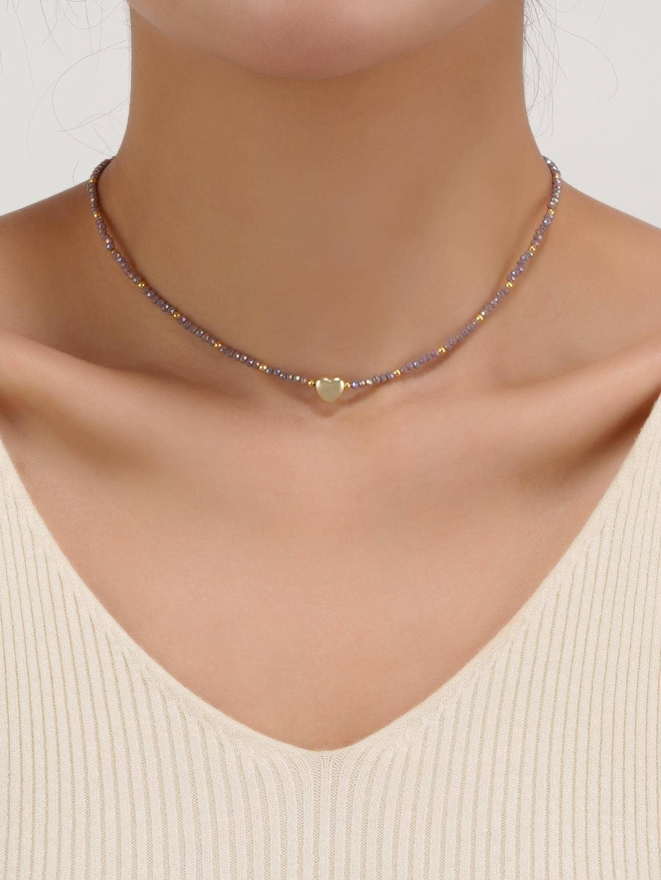 Hart decor kralen ketting | SHEIN Nederland
