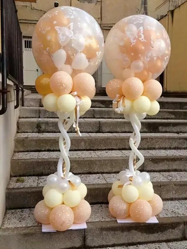 1set Birthday Balloon Stand Kit, Reusable Ballon Arch Stand With Base ...