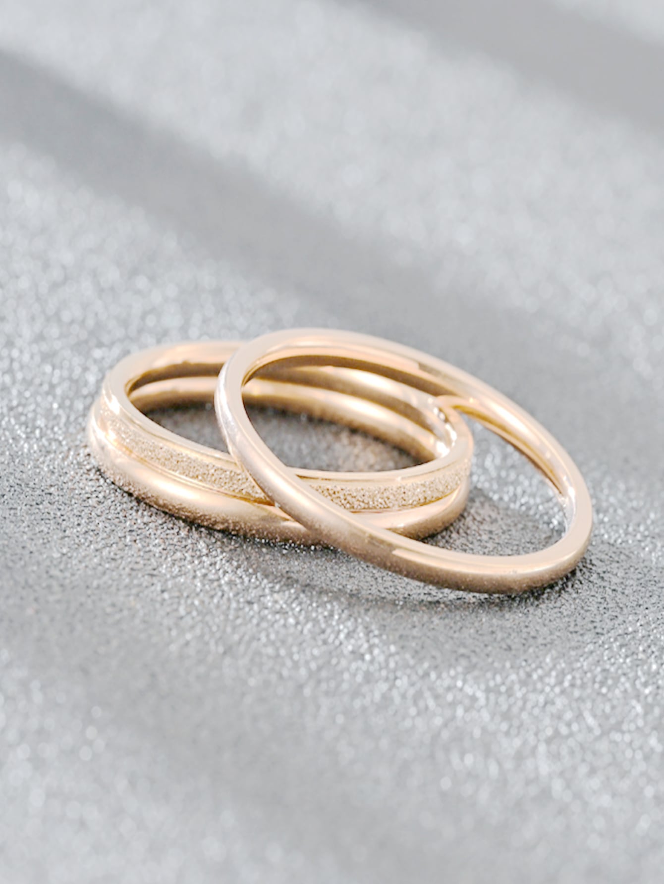 3pcs/set Simple And Fashionable Titanium Steel Ring For Women, Elegant ...