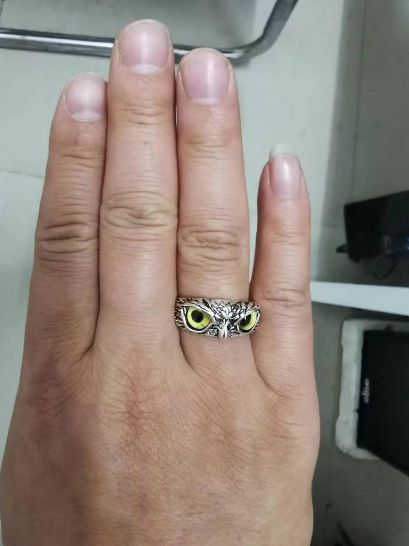 Owl Design Ring Jewelry Gift Fashion Punk Popular For A Stylish Look ...