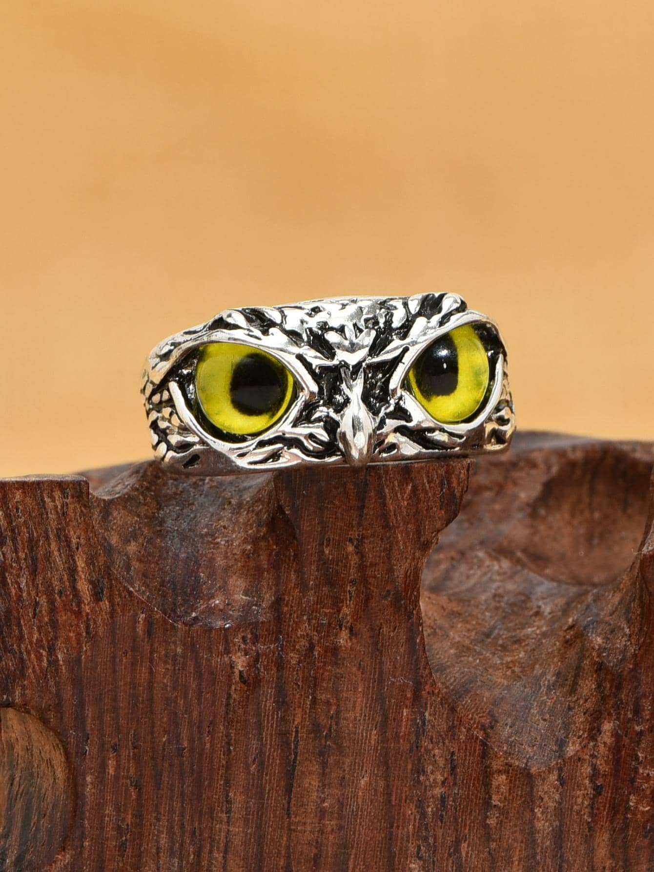 Owl Design Ring Jewelry Gift Fashion Punk Popular For A Stylish Look ...