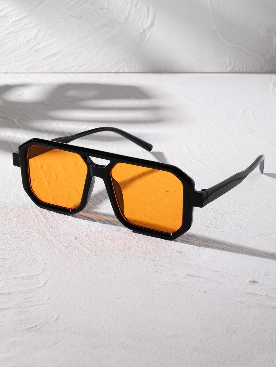 Top Bar Geometric Frame Sunglasses Classic Shades For Women | SHEIN USA