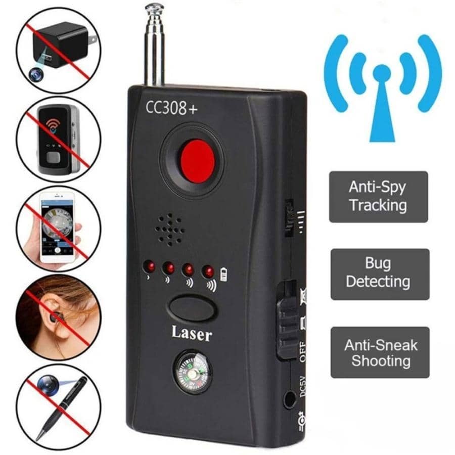Wireless Camera Lens Signal Detector CC308+ Radio Wave Signal Detect ...