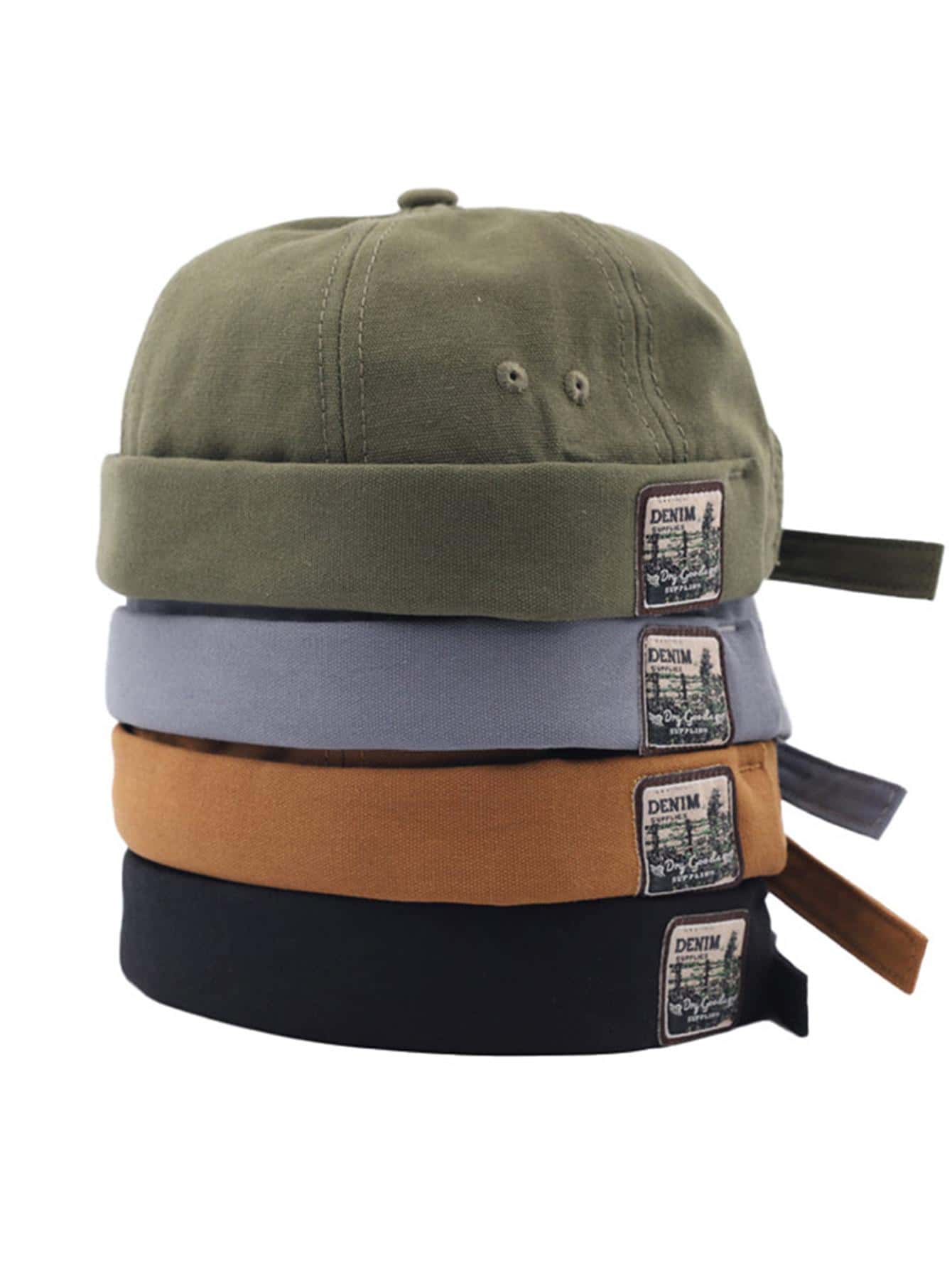 Men Random Color Letter Patch Decor Docker Hat | SHEIN USA