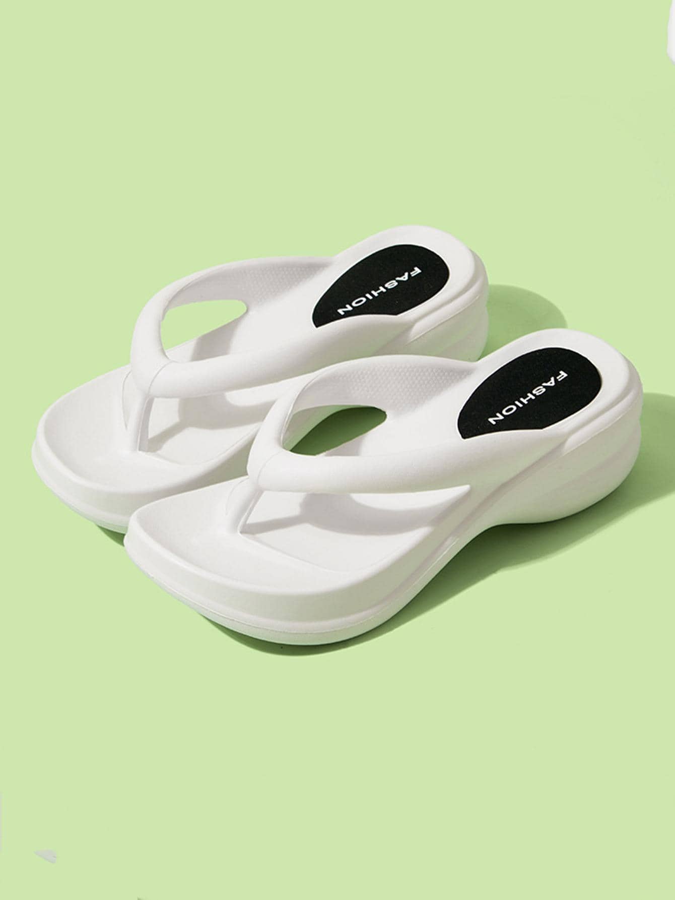 Women Minimalist Flip-Flops, Cool White EVA Flip Flops | SHEIN UK