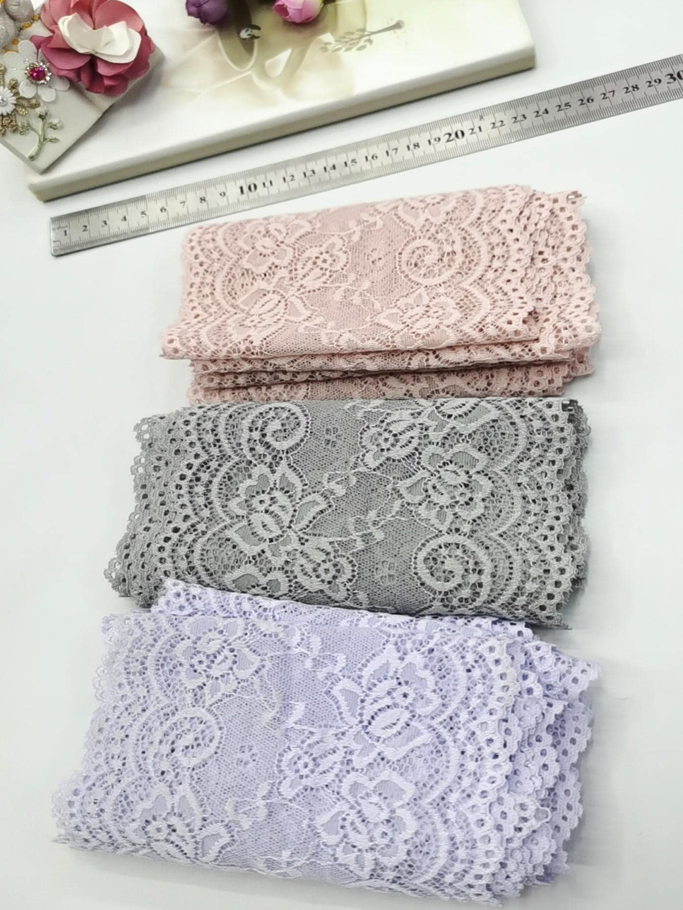 1pc Floral Pattern DIY Webbing Lace | SHEIN USA