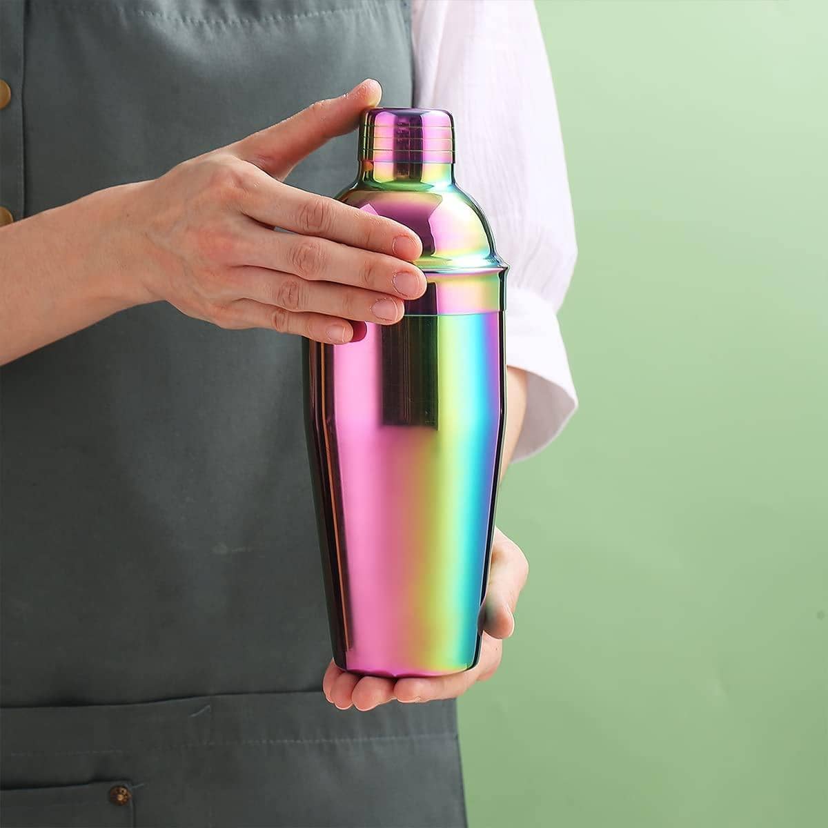 Cocktail Shaker, Professional Grade Martini Shaker, Titanium Golden ...