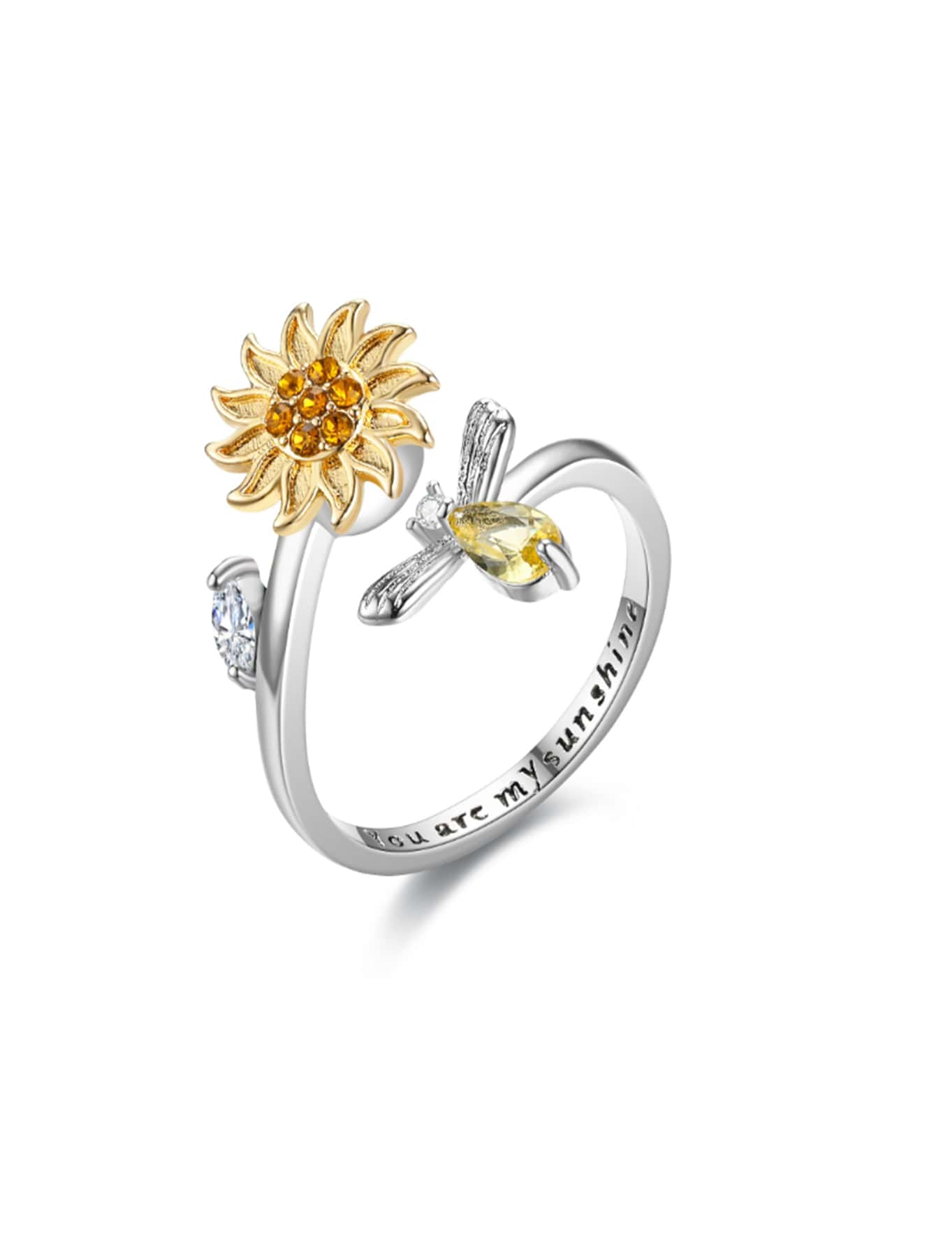 Europe and America Rotating Anti-Anxiety Fidget Ring, Sweet and Niche ...