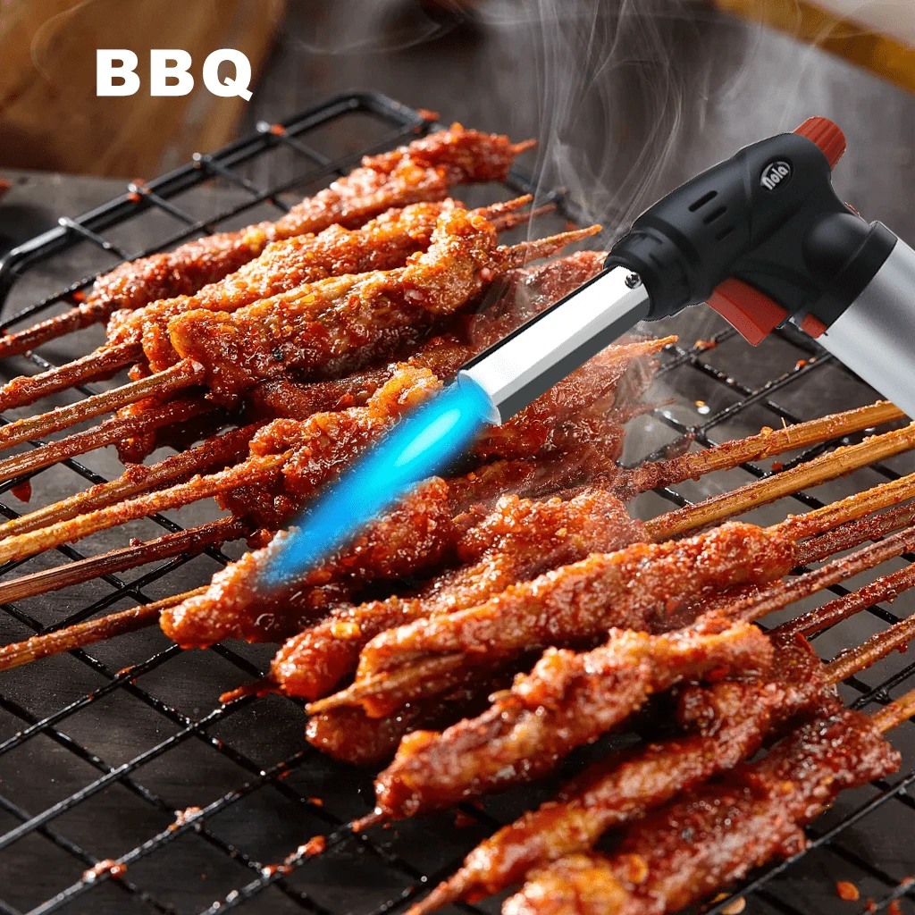 JETPRO Butane Torch Kitchen Torch Lighter Cooking Refillable Long Nozzle Torch with Adjustable ...