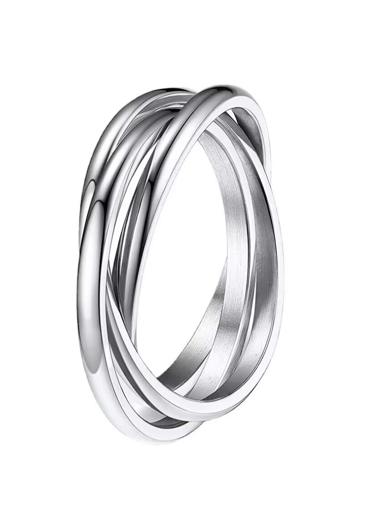 1pc Simple Titanium Steel Couple Rings Three Lives Three Worlds ...