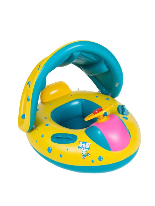 PVC Cartoon Duck Design Inflatable Swimming Toy For Kids | SHEIN UK