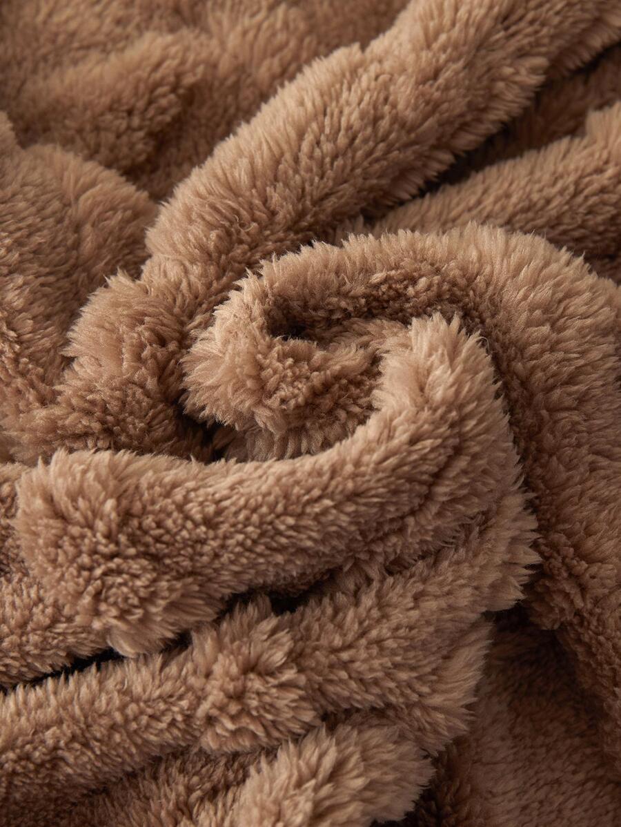 1pc Solid Color Blanket, Minimalist Plain Woven Fabric Multi-size Warm ...