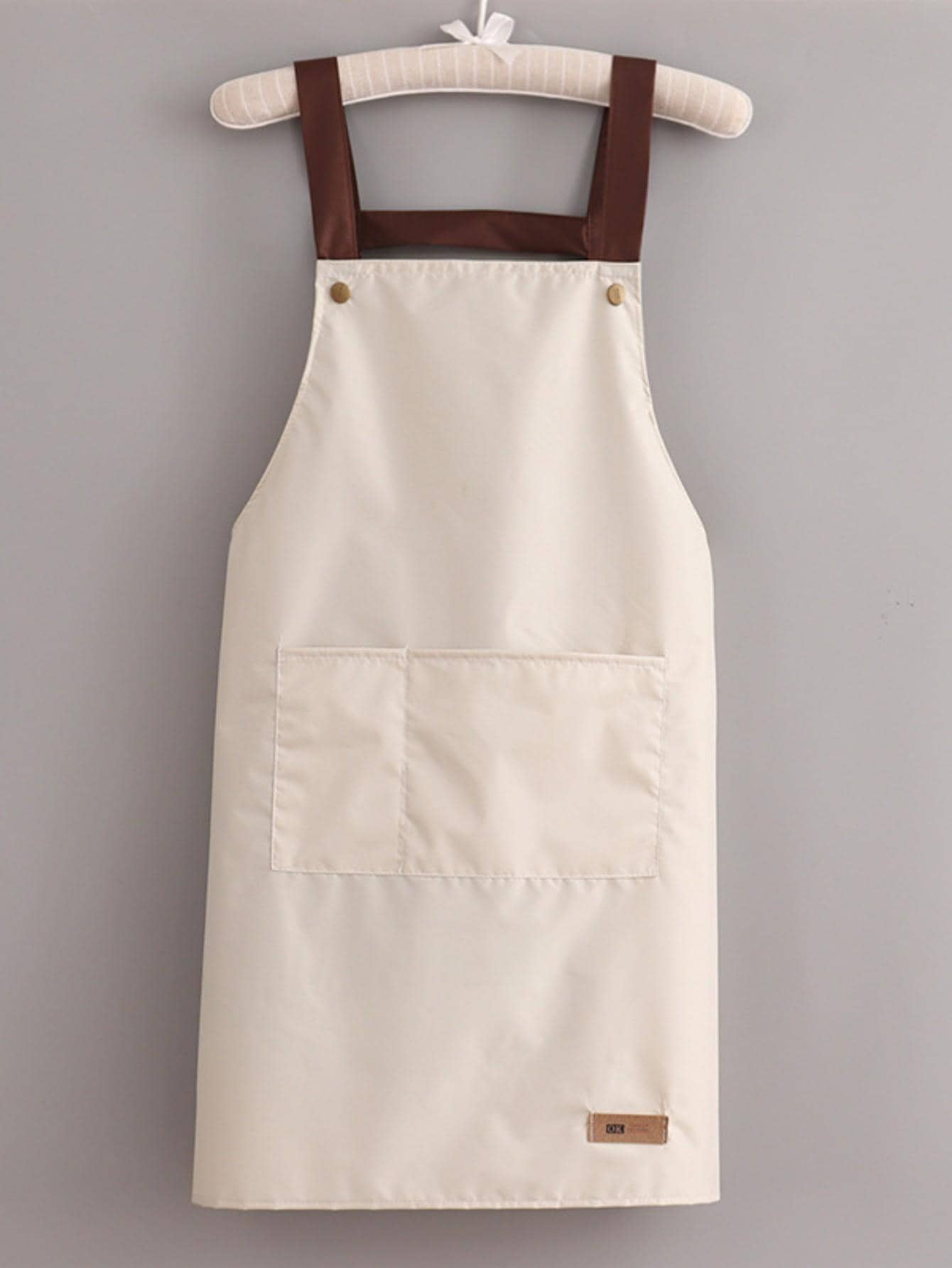 1pc PVC Apron, Modern White Waterproof Antifouling Chef Apron For ...