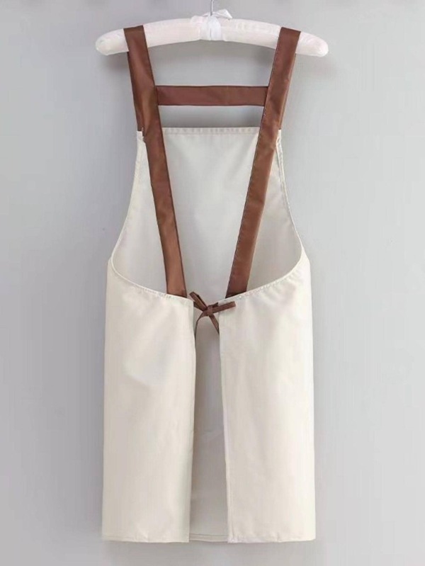 1pc PVC Apron, Modern White Waterproof Antifouling Chef Apron For ...