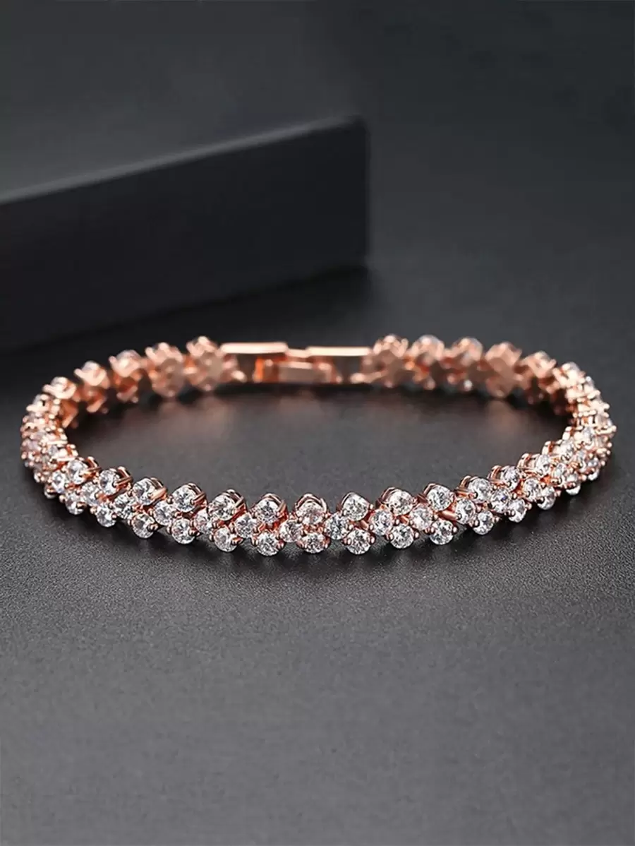 Cubic Zirconia Decor Bracelet | SHEIN USA