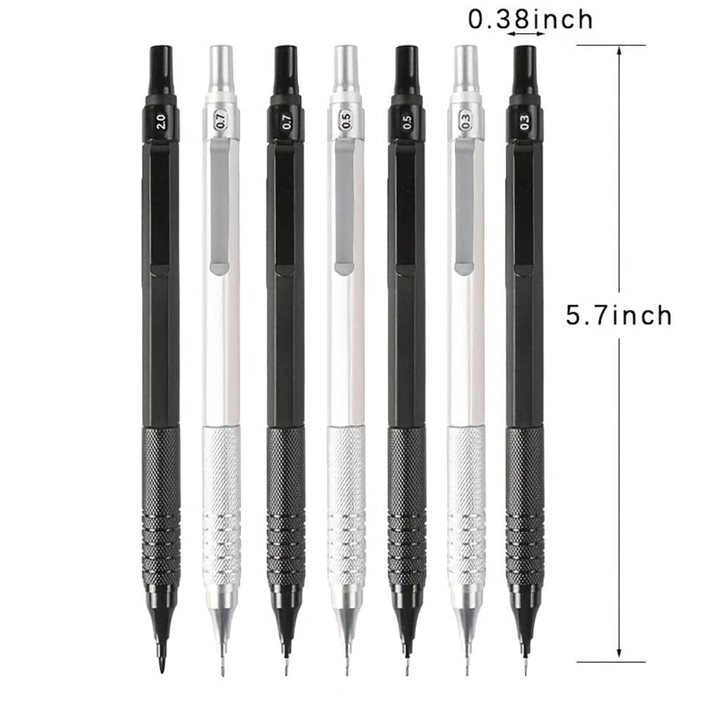 European And American 0.3 0.5 0.7 2.0mm Art Drawing Mechanical Pencil ...