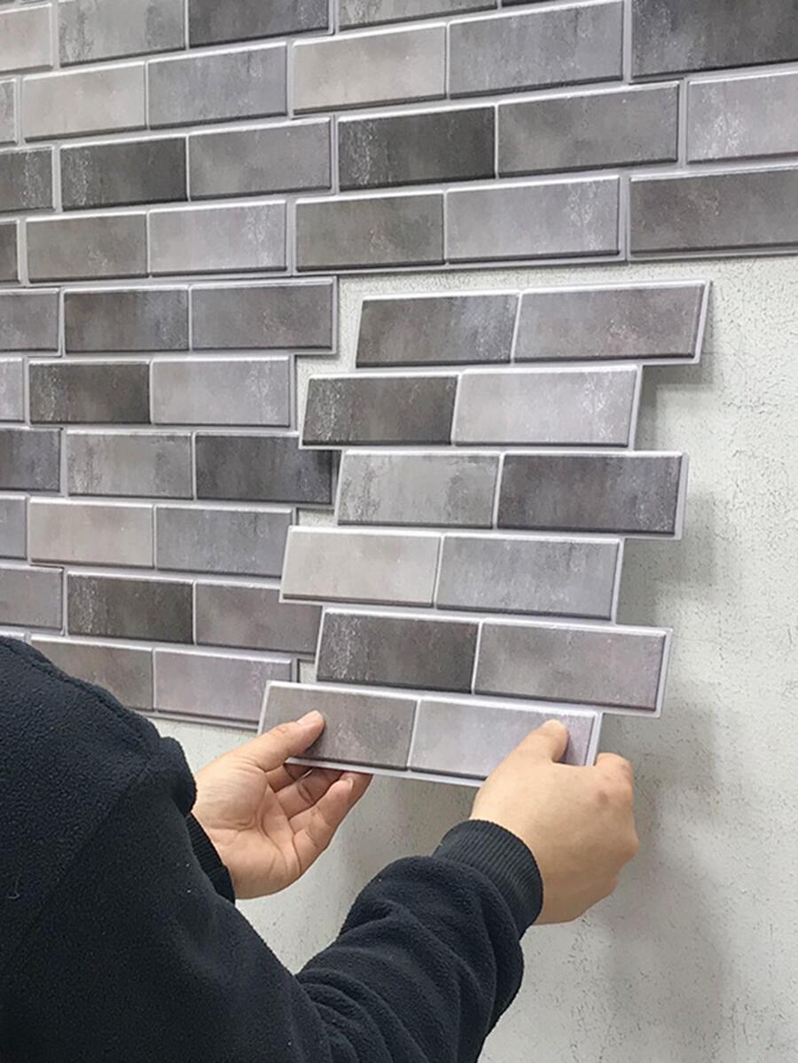 1pc Brick Pattern Wall Paper, Modern PVC Self Adhesive Wall Sticker For ...