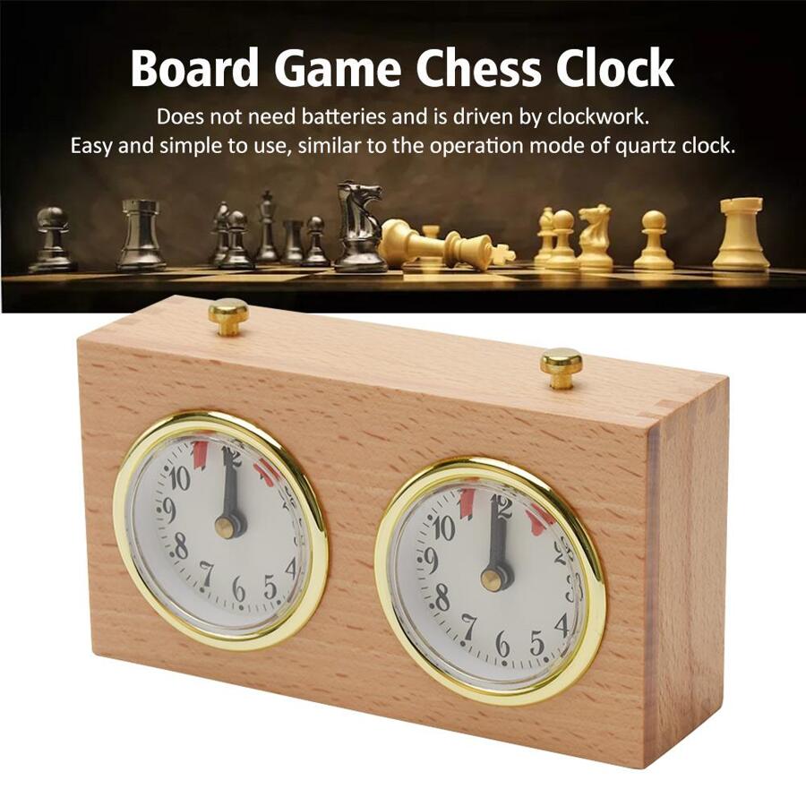 Board Game Analog Wooden Competition Chess Clock Compact Timing Tools Mechanical | SHEIN USA