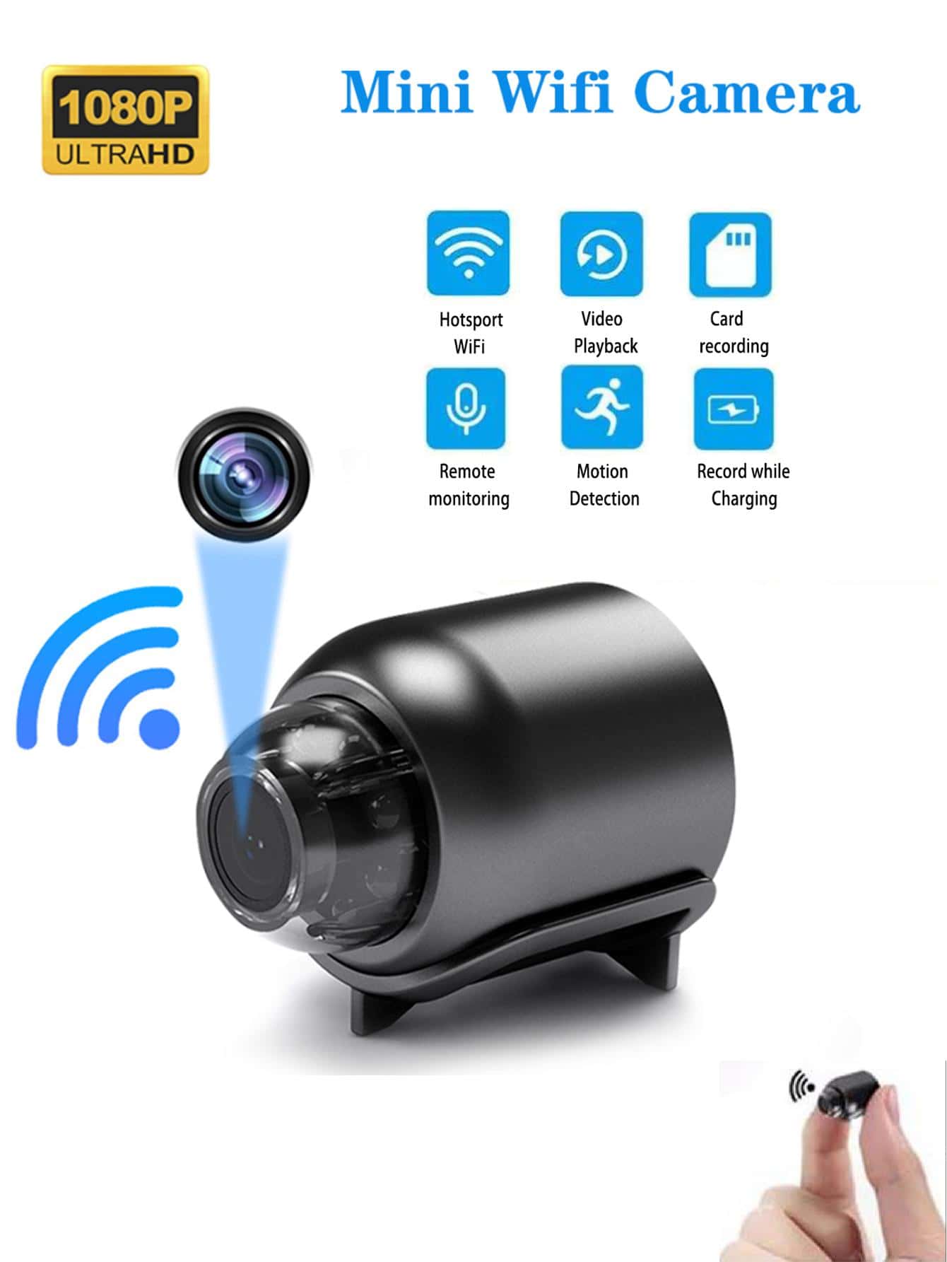 Wireless IP Camera 2.4ghz Mini WiFi Surveillance Camera 1080P Hd Home ...