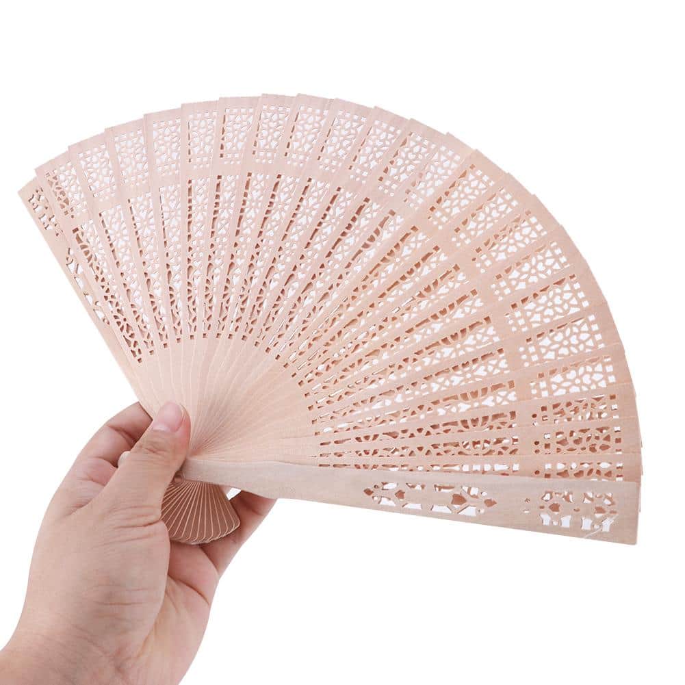 Best Chinese Style Hollow folding fan printing wooden fan | SHEIN USA