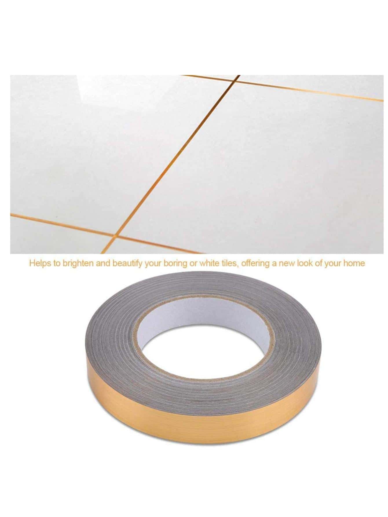 Tile Stickers Seam Tape Metalized Mirror Tape Waterproof Floor Tile Seam For Tile Seam Cover