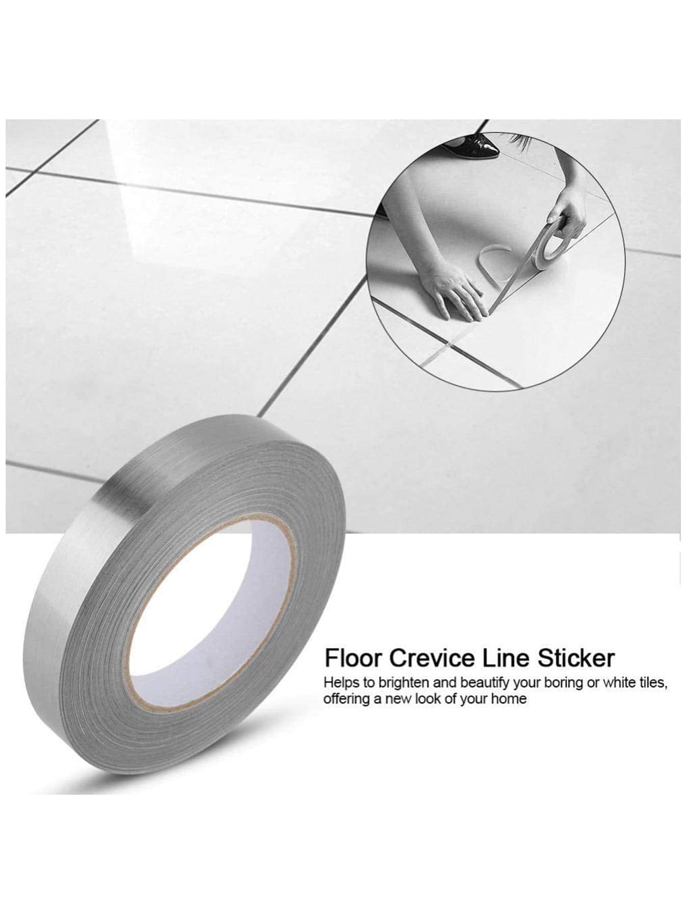 Tile Stickers Seam Tape Metalized Mirror Tape, Waterproof Floor Tile ...