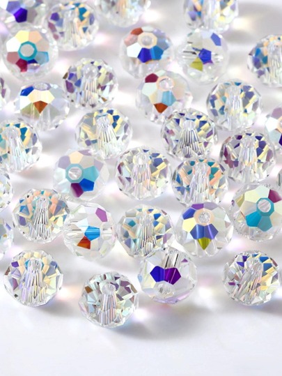 1pack Glass DIY Bead, Modern Color Block Jewelry Making Bead For DIY ...