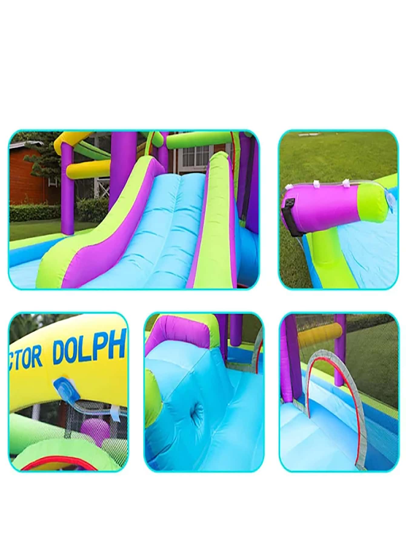 Inflatable Water Slide,Kids Inflatable Water Bounce House,Large Jumping ...