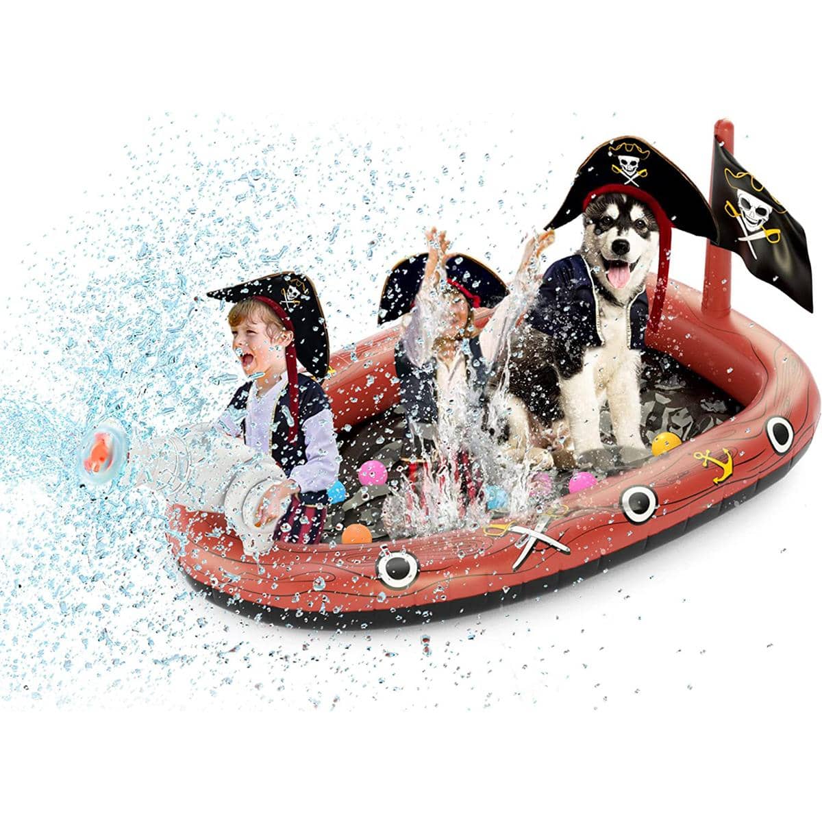 Jasonwell Inflatable Kiddie Pool Sprinkler - Splash Pad for Kids ...