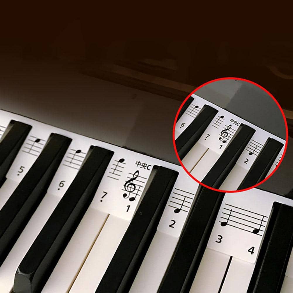 Piano Keyboard Stickers For Beginners Grand/upright/electric Piano 88 ...