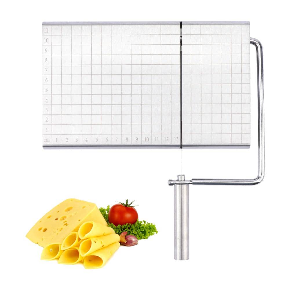 Stainless Steel Cheese Cutter Board 5 Replacement Wires Accurate Easy ...