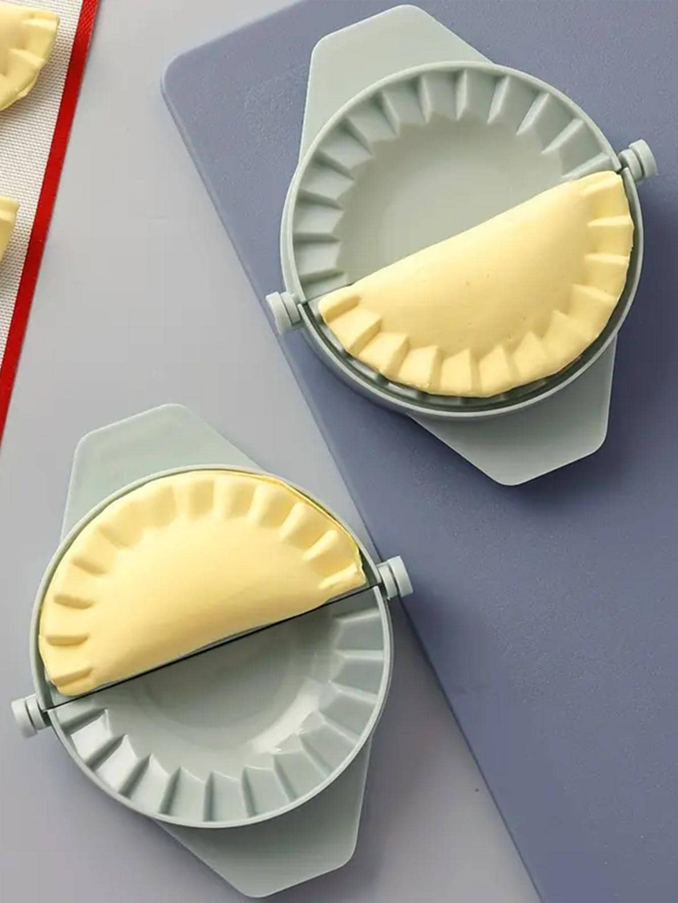 1pc Plastic Dumpling Mold, Green Round Manual Dumpling Making Tool For ...