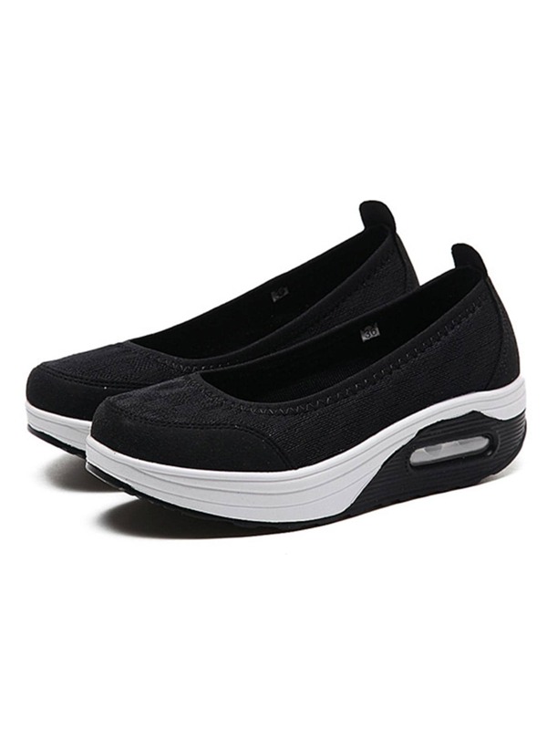 Women Slip On Casual Shoes, Sporty Outdoor Fabric Rocking Shoes | SHEIN USA