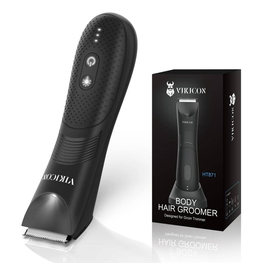 VIKICON Groin&Body Trimmer for Men, Electric Ball Shaver, Replaceable ...