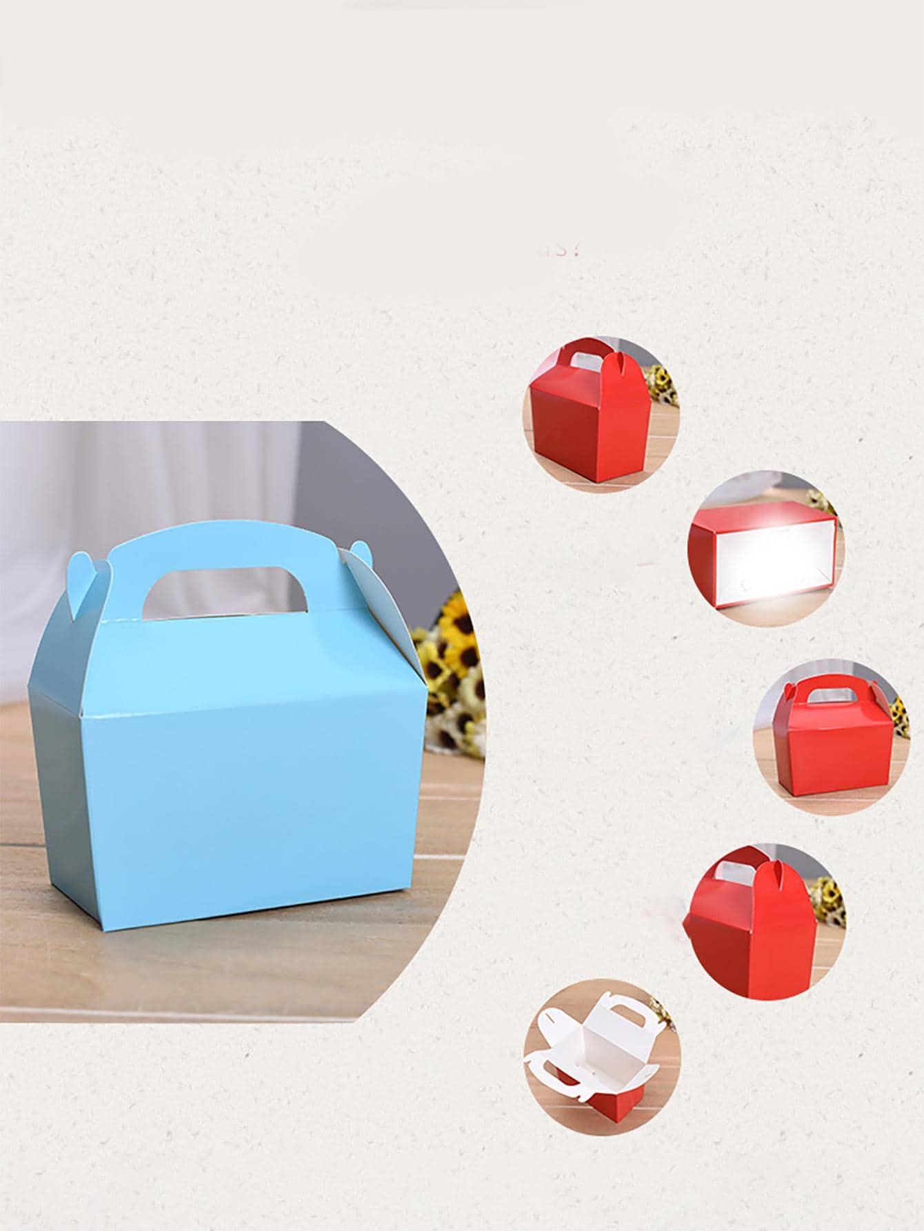 10pcs Paper Gift Packaging Box, Simple Mixed Color Gift Box For Gift ...