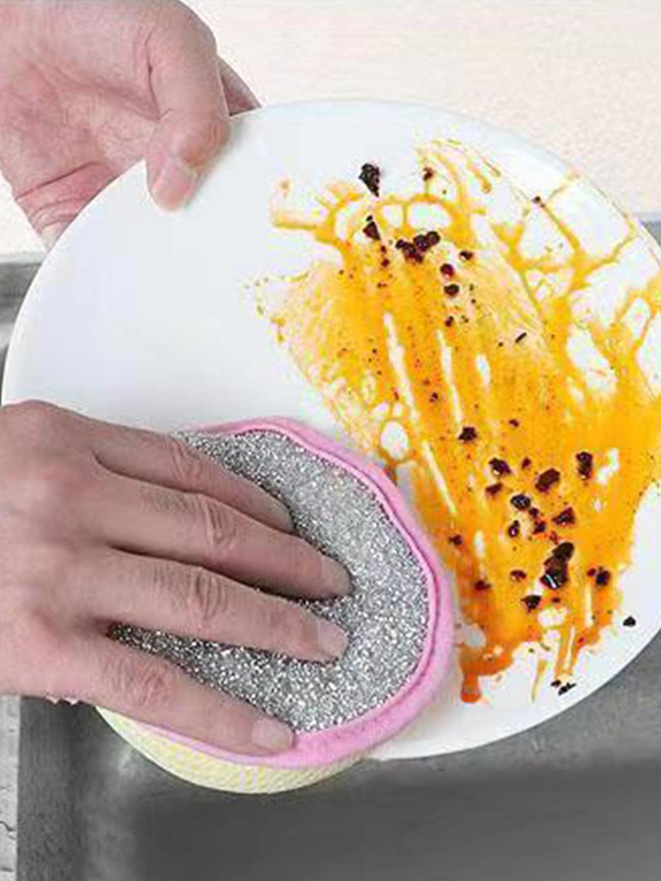 5pcs Double-Sided Cleaning Sponge,Kitchen,Bathroom,Home,Household ...