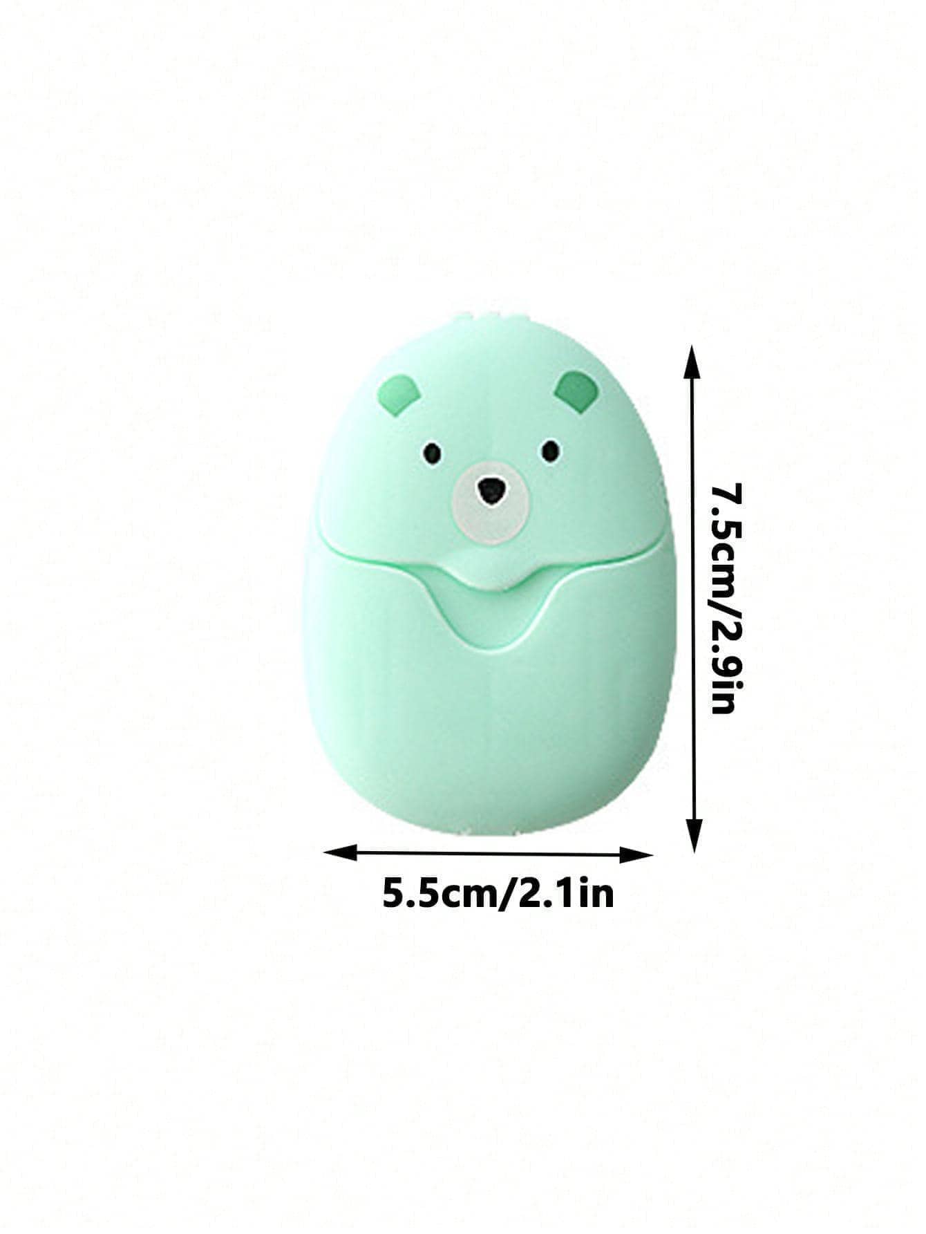 50pcs Solid Color Soap Flake With Storage Box, Modern Plastic Soap ...