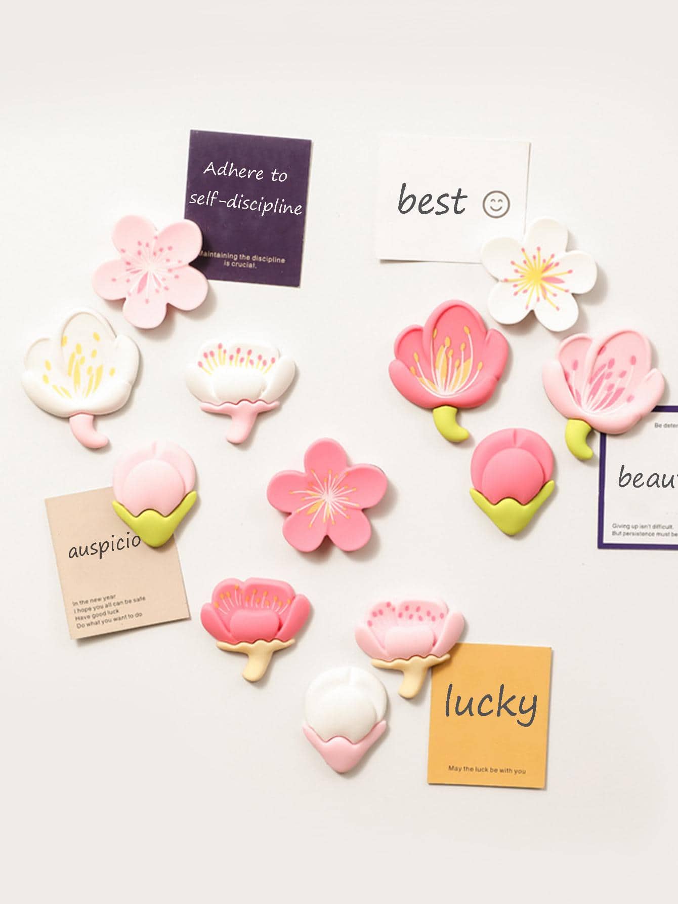 12pcs/set Magnet Fridge Magnet, Modernist Flower Detail Magnet For ...