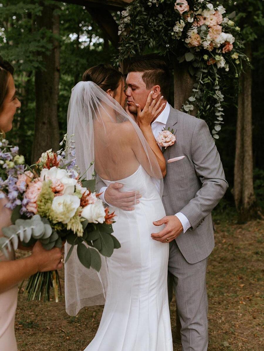 Solid Bridal Veil Wedding Veil For Bride | SHEIN UK