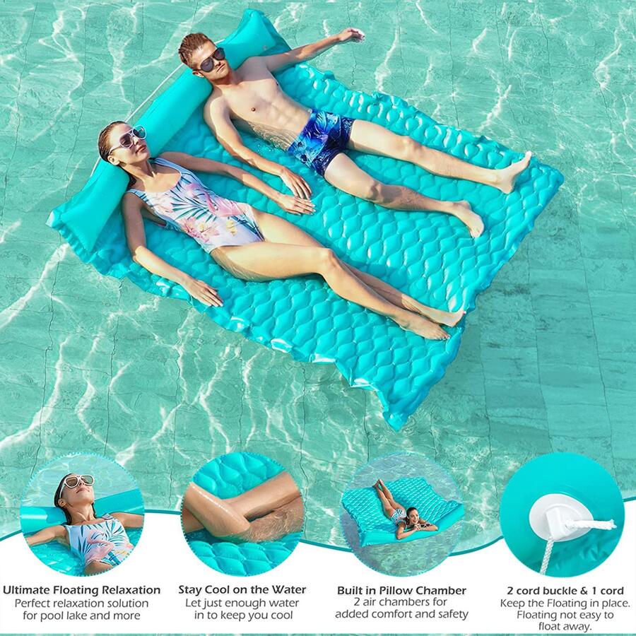 Jasonwell Giant Inflatable Floating Mat - Pool Float Lake Float Raft ...