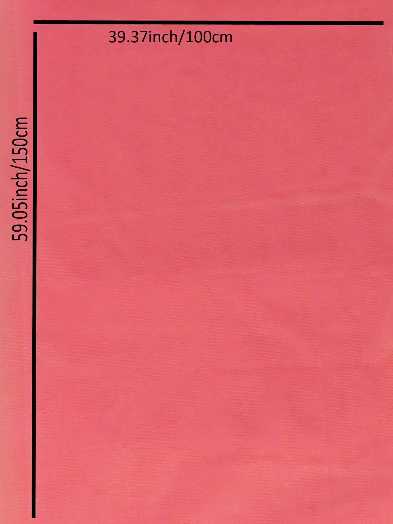 1pc Coral Pink Elastic Soft Mesh Fabric With Small Eyelets For Window ...