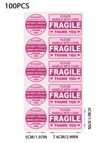 100pcs Fragile Labels, Express Package Warning Stickers | SHEIN USA
