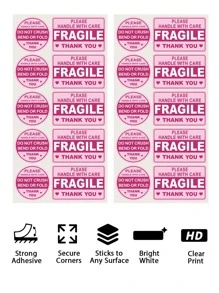 100pcs Fragile Labels, Express Package Warning Stickers | SHEIN USA
